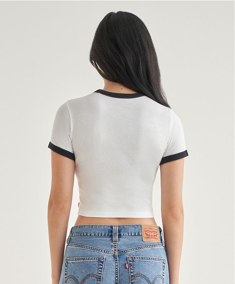 Polo Mujer Levi's Graphic Ringer Mini con logotipo Levi's Box Tab A3523 ...